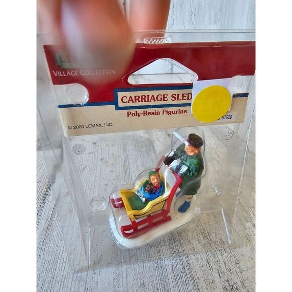Lemax | Holiday | Lemaxcarriage Sled Mom Child People Village Xmas 200 ...